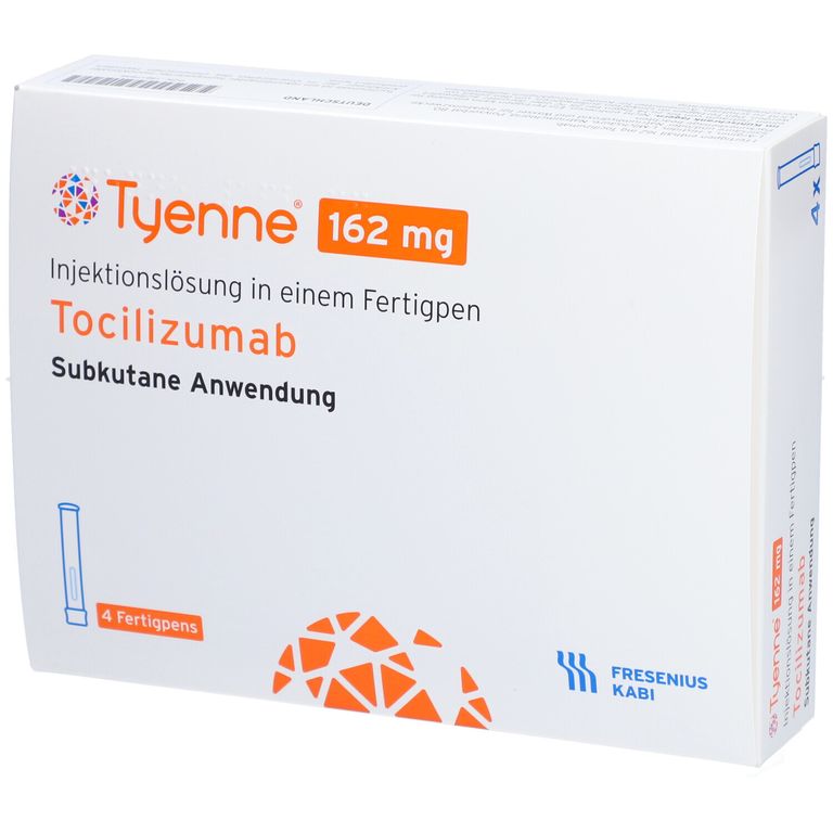 TYENNE 162 mg/0,9 ml Inj.-Lsg.in einem Fertigpen 4 St mit dem E-Rezept ...