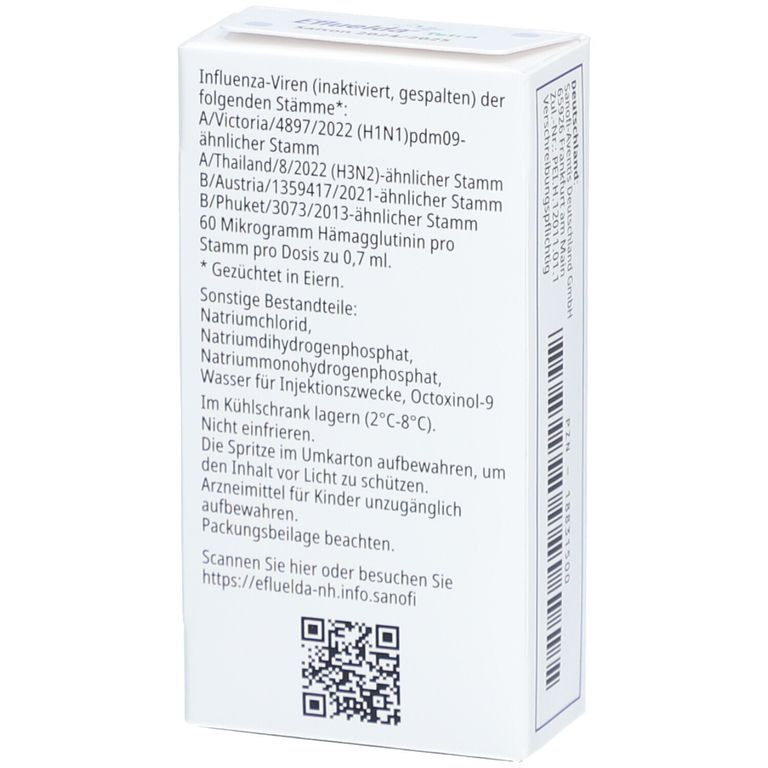 EFLUELDA Tetra 2024/2025 Inj.-Susp.i.e.F.-Sp.o.Kan 1 St mit dem E ...