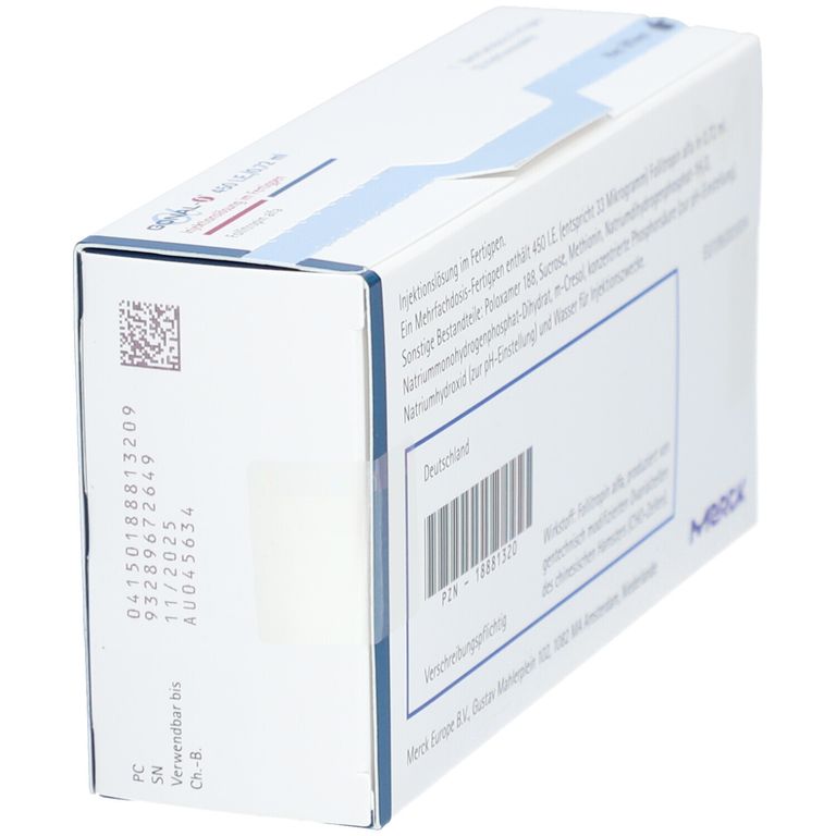 GONAL-f 450 I.E./0,72 ml 33 Mikr./0,72ml Fertigpen 1 St mit dem E ...