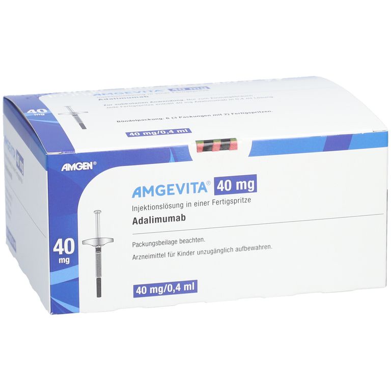 AMGEVITA 40 mg/0,4 ml Inj.-Lösung i.e.Fertigspr. 6 St mit dem E-Rezept ...