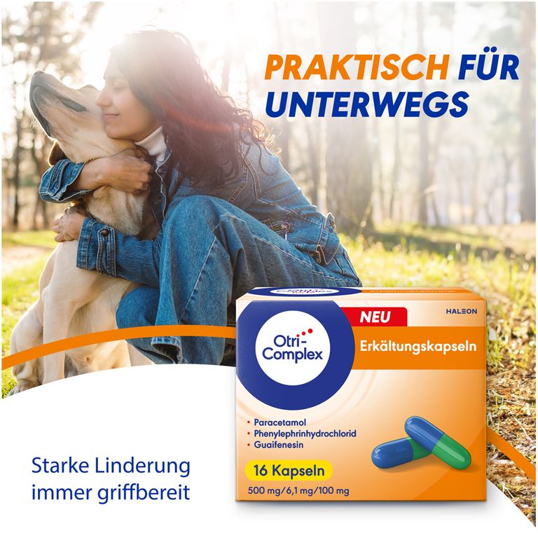 OtriComplex Erkältungskapseln 500 mg Paracetamol, 6,1 mg ...