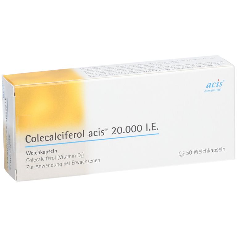 COLECALCIFEROL acis 20.000 I.E. Weichkapseln 50 St mit dem E-Rezept ...