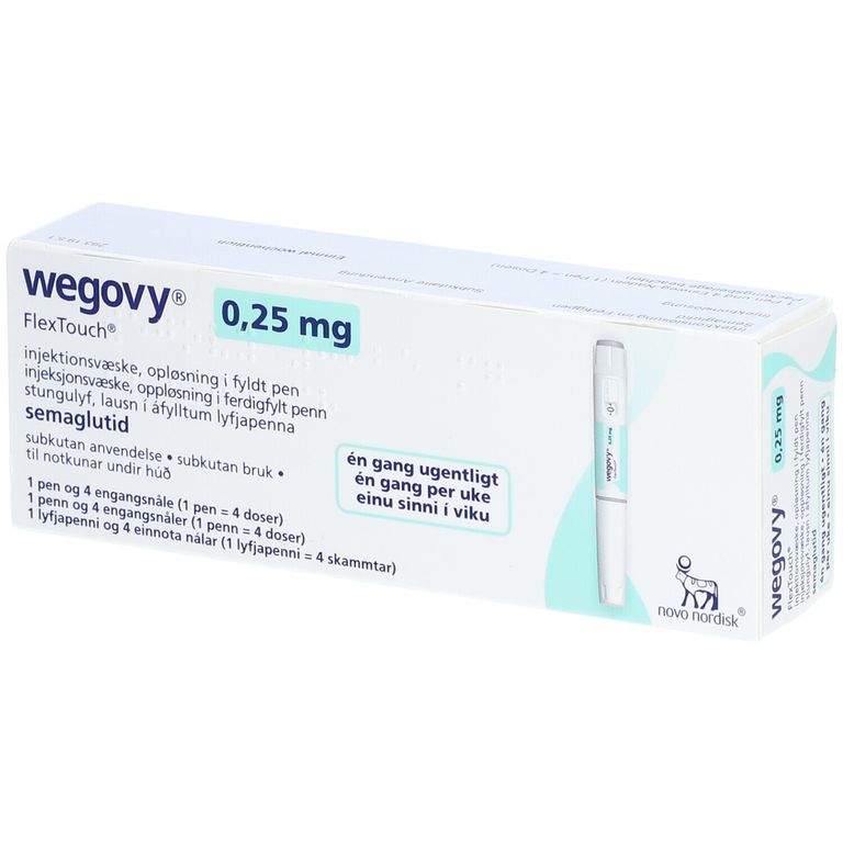 WEGOVY 0,25 mg FlexTouch Injektionslsg.Fertigpen 1x1,5 ml mit dem E-Rezept kaufen - Shop Apotheke