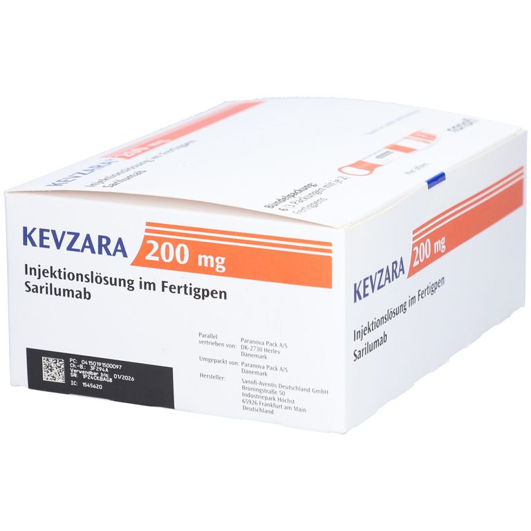KEVZARA 200 mg Injektionslösung im Fertigpen 6 St mit dem E-Rezept ...