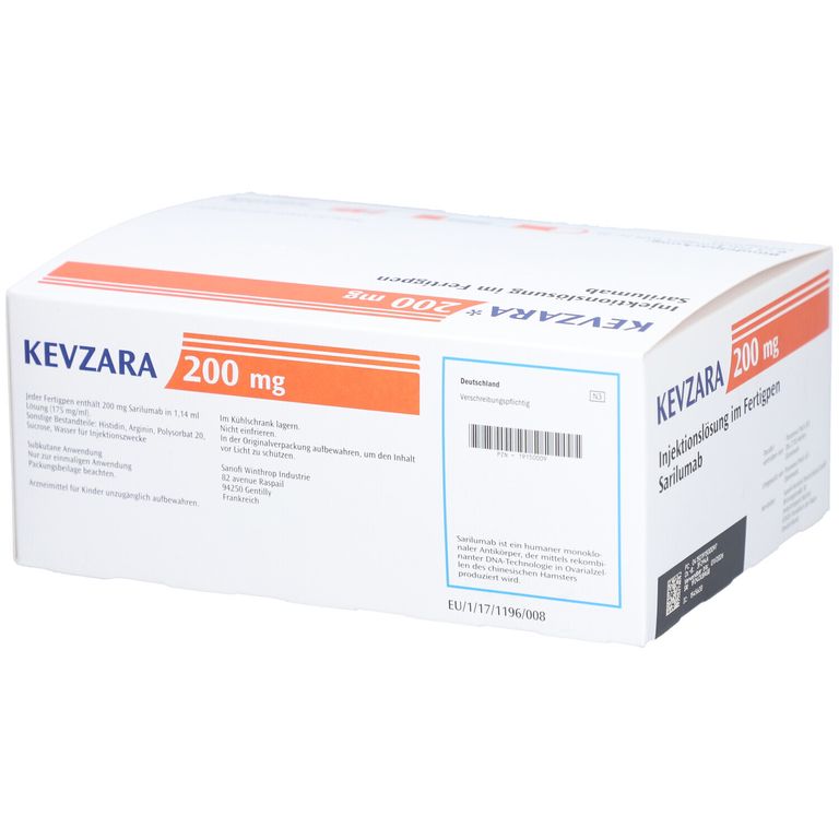 KEVZARA 200 mg Injektionslösung im Fertigpen 6 St mit dem E-Rezept ...