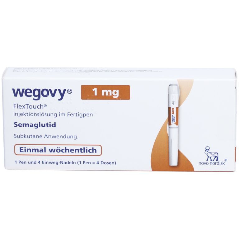 WEGOVY 1 mg FlexTouch Injektionslsg.Fertigpen 1x3 ml mit dem E-Rezept kaufen - Shop Apotheke