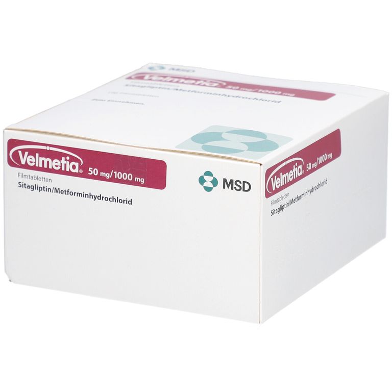 VELMETIA 50 mg/1000 mg Filmtabletten 196 St mit dem E-Rezept kaufen ...