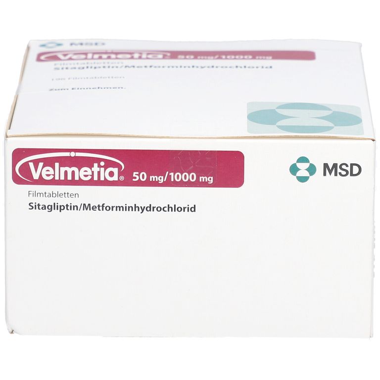 VELMETIA 50 mg/1000 mg Filmtabletten 196 St mit dem E-Rezept kaufen ...