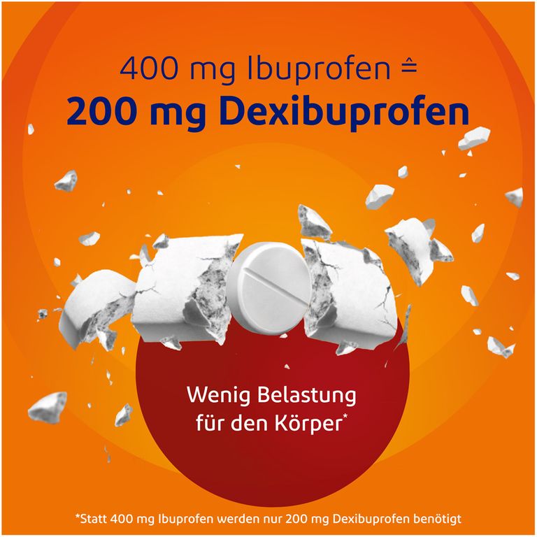 VoltaDexibu Schmerztabletten, Dexibuprofen 200 mg 20 St - Shop Apotheke