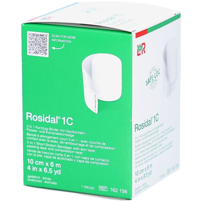 Rosidal® 1C 3-in-1 Kurzzugbinde 10 cm x 6 m 1 St - Shop Apotheke