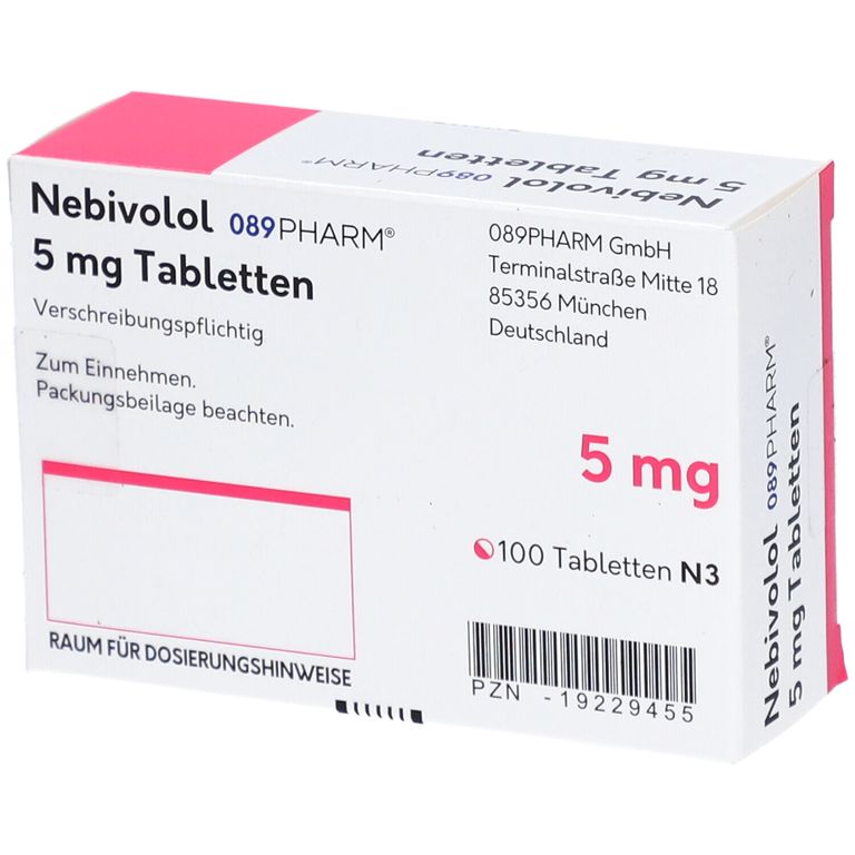 NEBIVOLOL 089PHARM 5 mg Tabletten 100 St mit dem E-Rezept kaufen - Shop ...