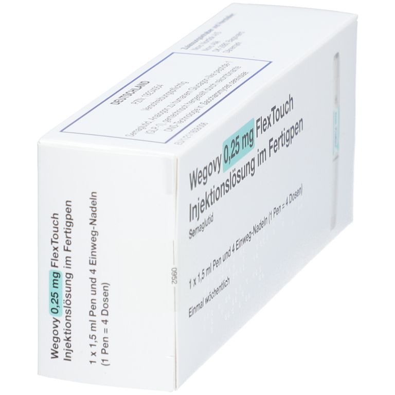 WEGOVY 0,25 mg FlexTouch Injektionslsg.Fertigpen 1x1,5 ml mit dem E-Rezept kaufen - Shop Apotheke