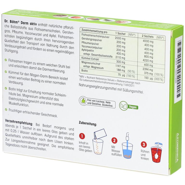 Dr. Böhm® Darm aktiv 6x6,3 g - Shop Apotheke