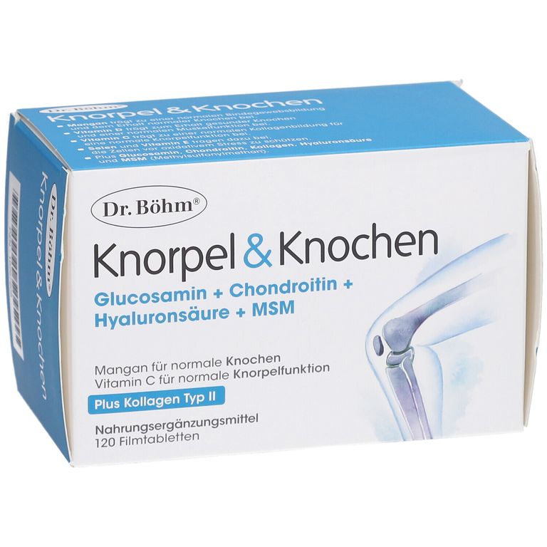 Dr. Böhm Knorpel & Knochen Tabletten – Unterstützung für Gelenke und Knochen 120 St - Shop Apotheke
