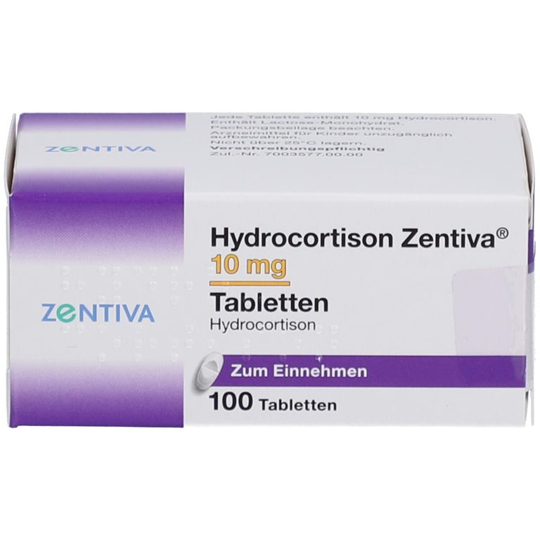 HYDROCORTISON Zentiva 10 mg Tabletten 100 St mit dem E-Rezept kaufen ...