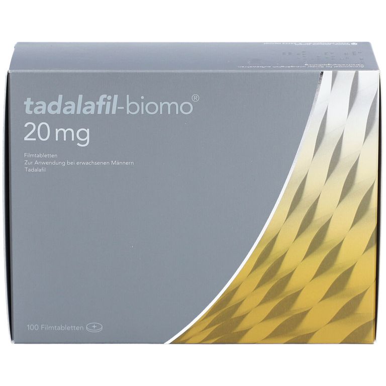 TADALAFIL-biomo 20 mg Filmtabletten 100 St mit dem E-Rezept kaufen ...
