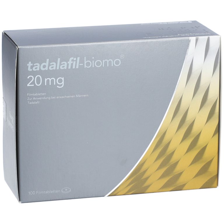 TADALAFIL-biomo 20 mg Filmtabletten 100 St mit dem E-Rezept kaufen ...