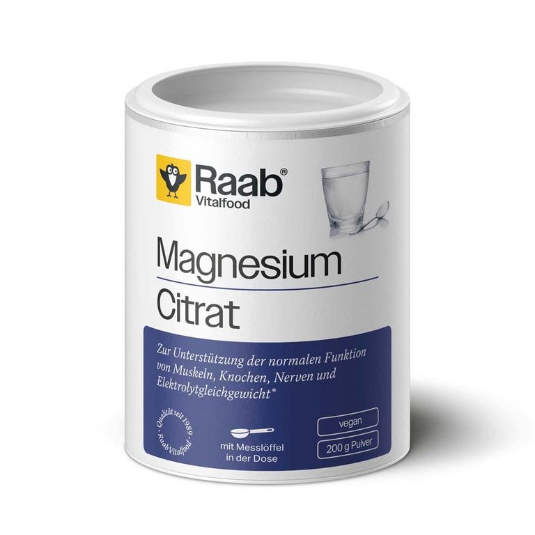 Raab Vitalfood® Magnesiumcitrat Pulver 200 g - Shop Apotheke