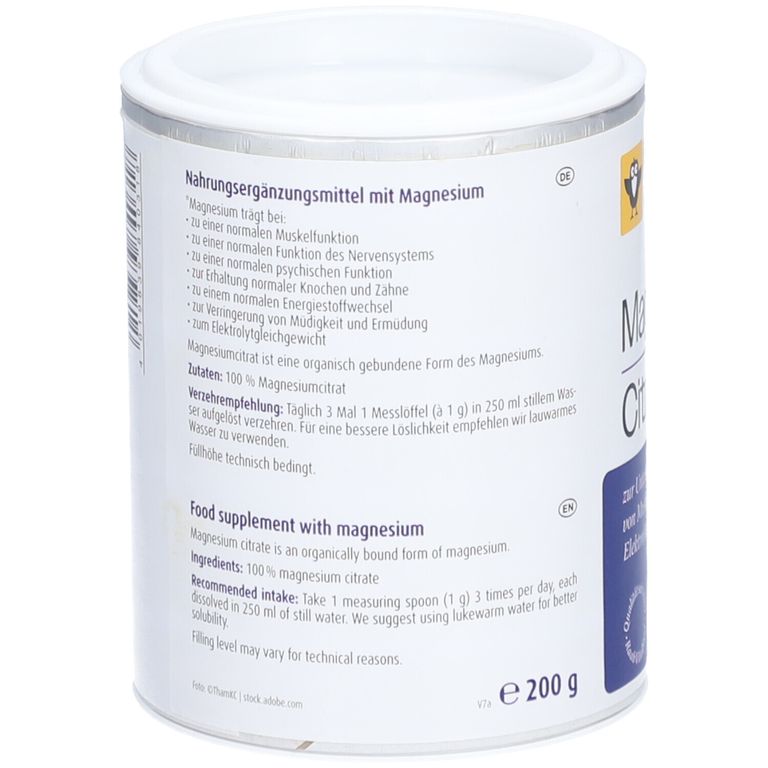 Magnesiumcitrat 200 g - Shop Apotheke