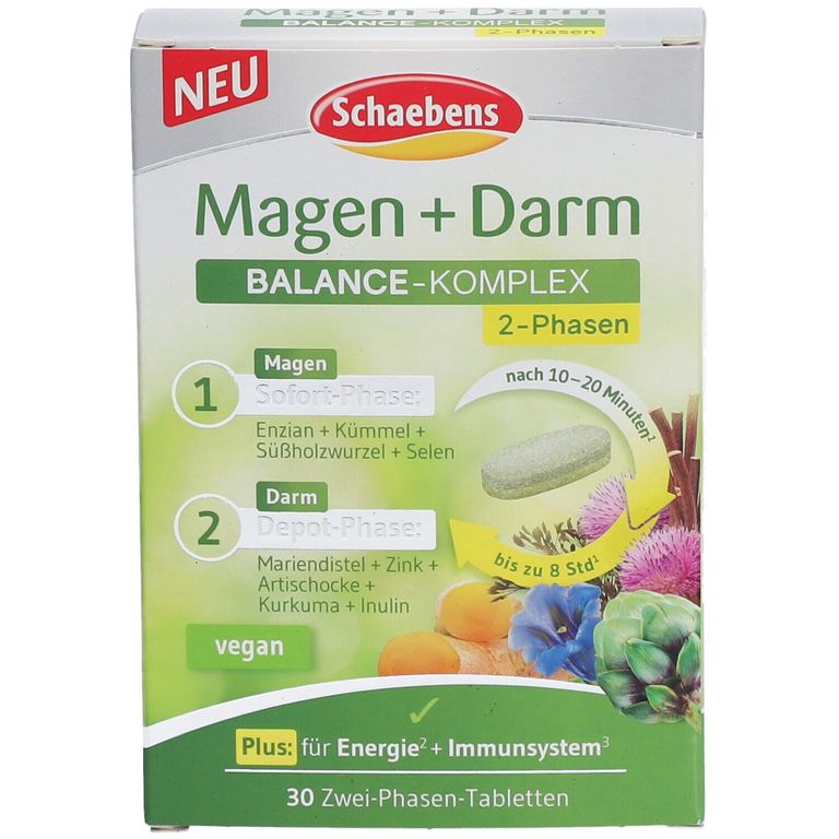 Schaebens Magen+Darm BALANCE-KOMPLEX Tabletten 30 St - Shop Apotheke