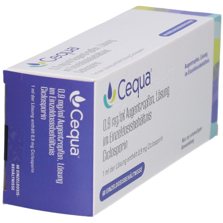 CEQUA 0,9 mg/ml Augentropfen Lsg.i.Einzeldosisbeh. 60 St mit dem E ...