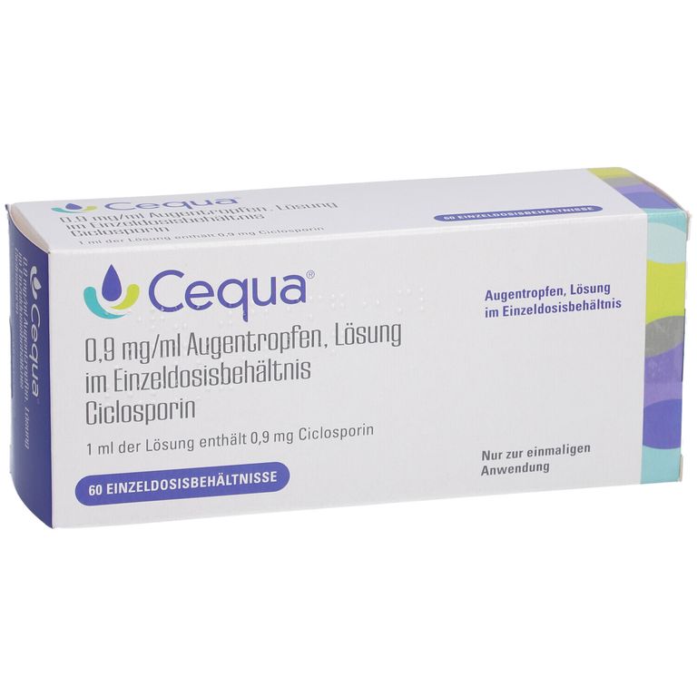 CEQUA 0,9 mg/ml Augentropfen Lsg.i.Einzeldosisbeh. 60 St mit dem E-Rezept kaufen - Shop Apotheke
