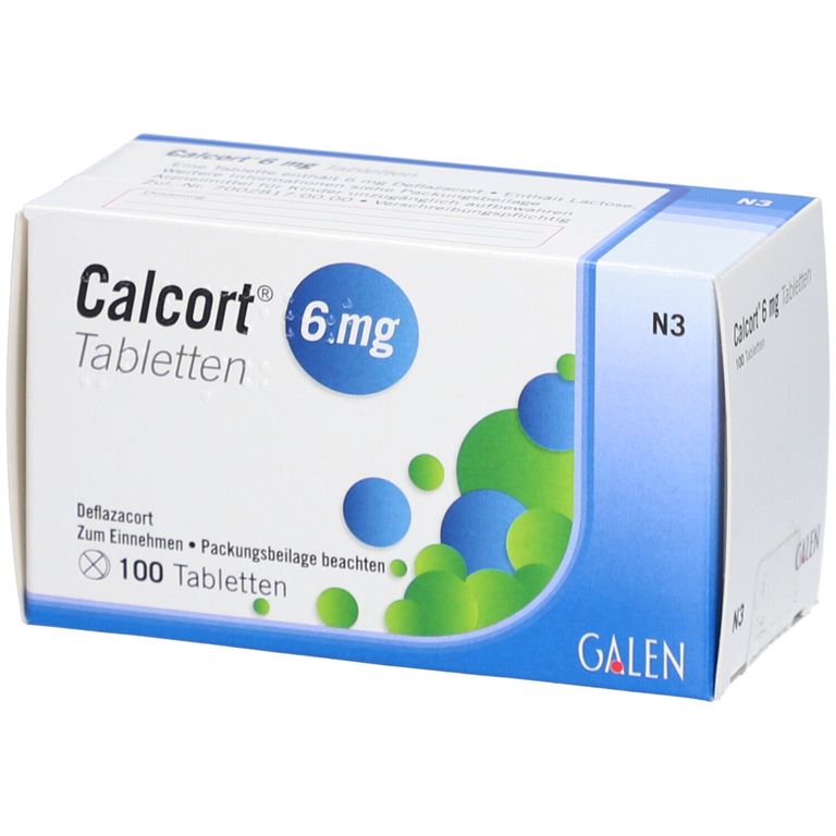 CALCORT 6 mg Tabletten 100 St mit dem E-Rezept kaufen - Shop Apotheke