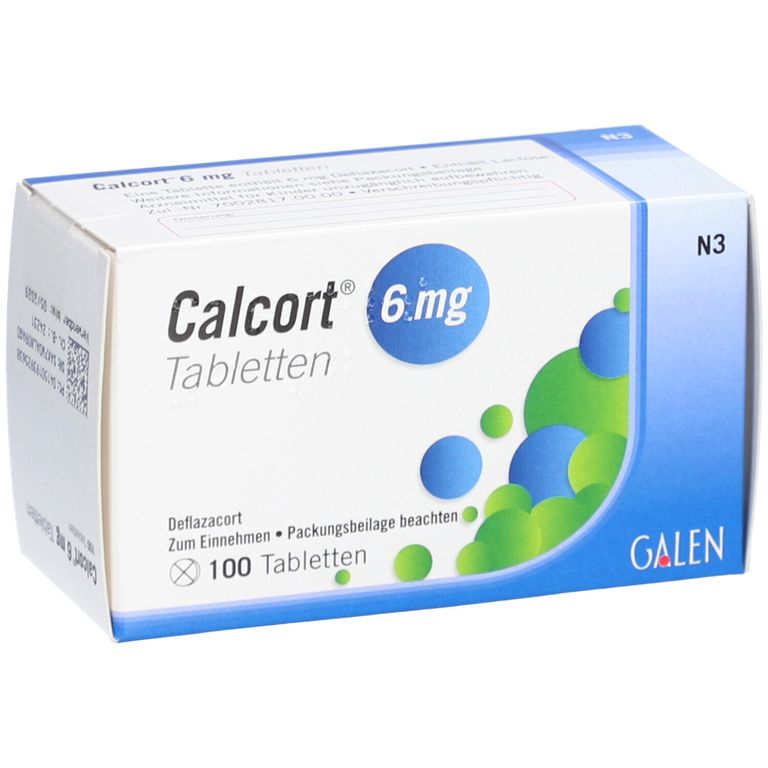 CALCORT 6 mg Tabletten 100 St mit dem E-Rezept kaufen - Shop Apotheke