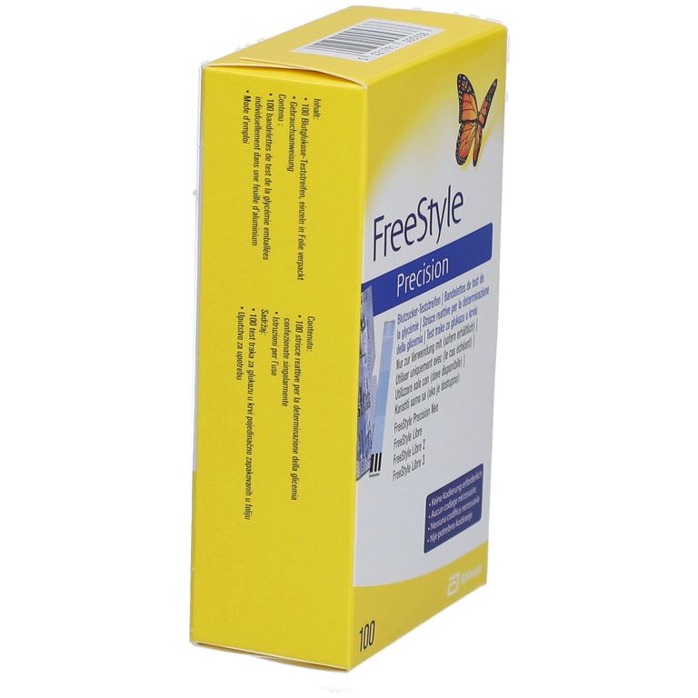 Abbott FreeStyle Precision Blutzucker-Teststreifen 100 St - Shop Apotheke