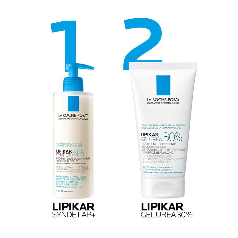 La Roche Posay Lipikar Gel Urea 30 %: Feuchtigkeitsspendende Körperpflege mit exfolierender ...