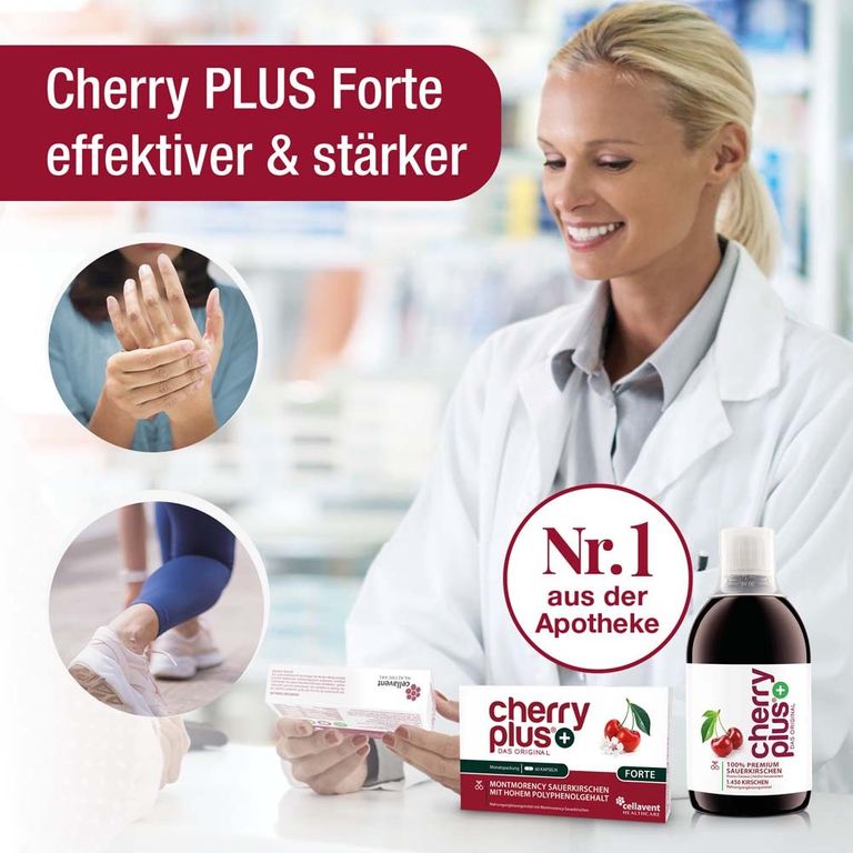 Cherry PLUS Forte Sauerkirschsaft Kapseln für den Akutfall 60 St - Shop ...