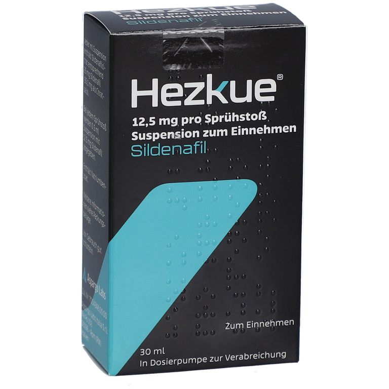 HEZKUE 12,5 mg pro Sprühstoß Suspension z.Einnehm. 30 ml mit dem E ...