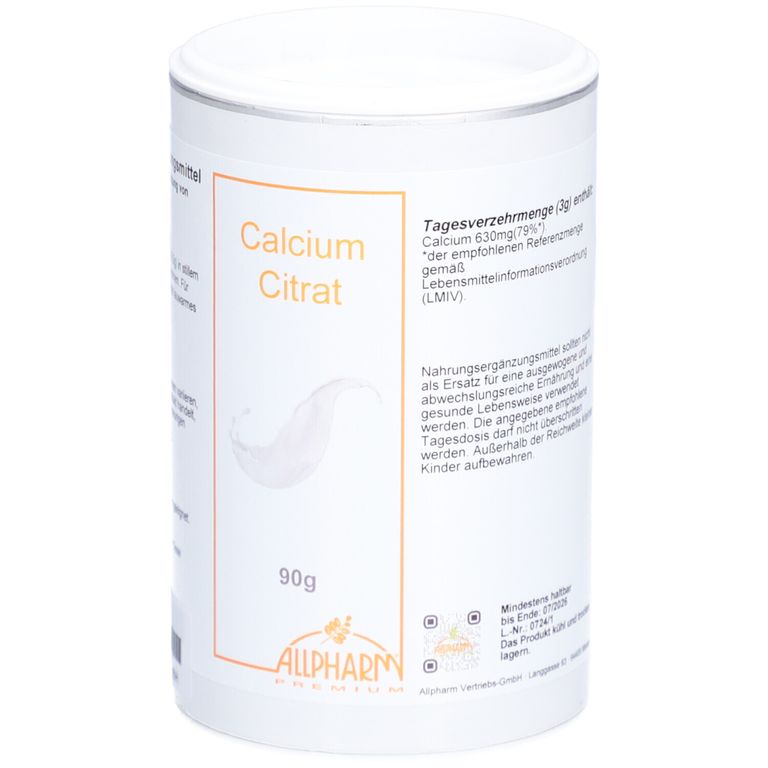 ALLPHARM Calcium Citrat 90 g - Shop Apotheke