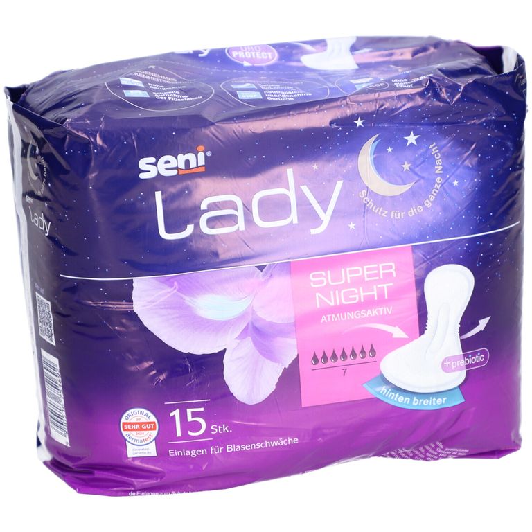 Seni Lady Super Night Inkontinenzeinlagen 15 St - Shop Apotheke