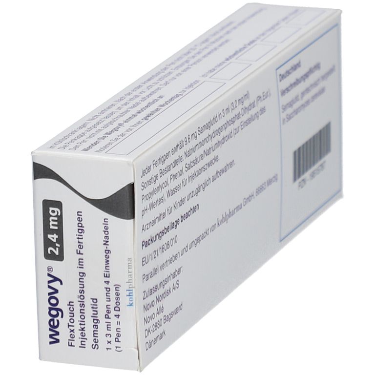 WEGOVY 2,4 mg FlexTouch Injektionslsg.Fertigpen 1x3 ml mit dem E-Rezept ...
