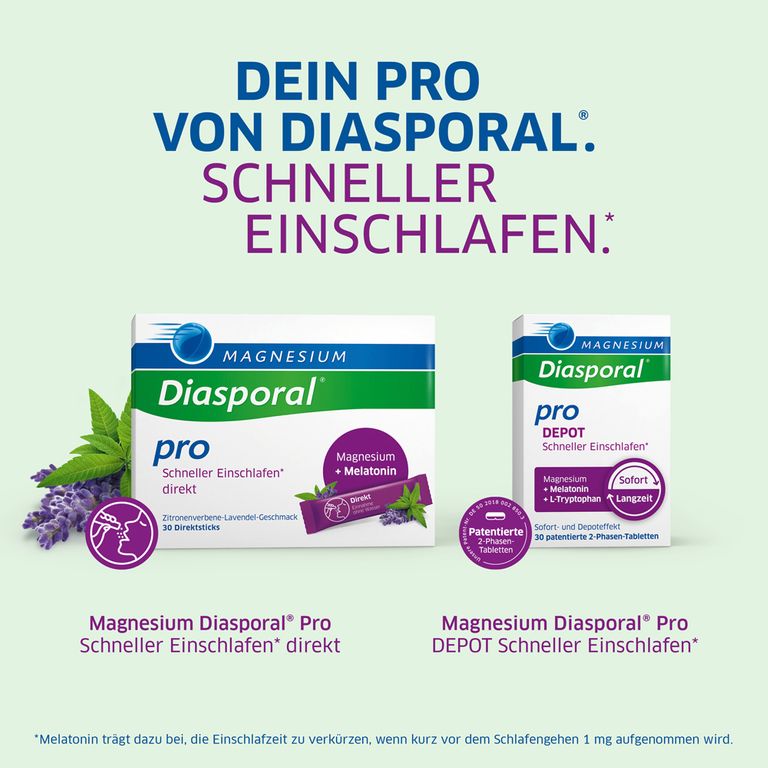 Magnesium-Diasporal pro DEPOT Schneller Einschlafen – Tabletten 30 St ...