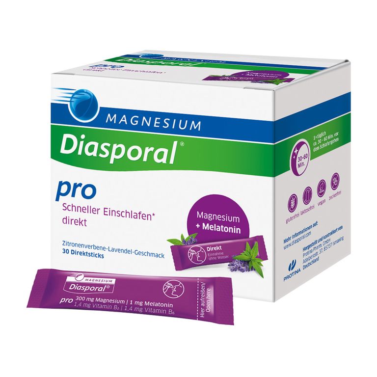 Magnesium-Diasporal pro Schneller Einschlafen direkt – Direktsticks 30 ...