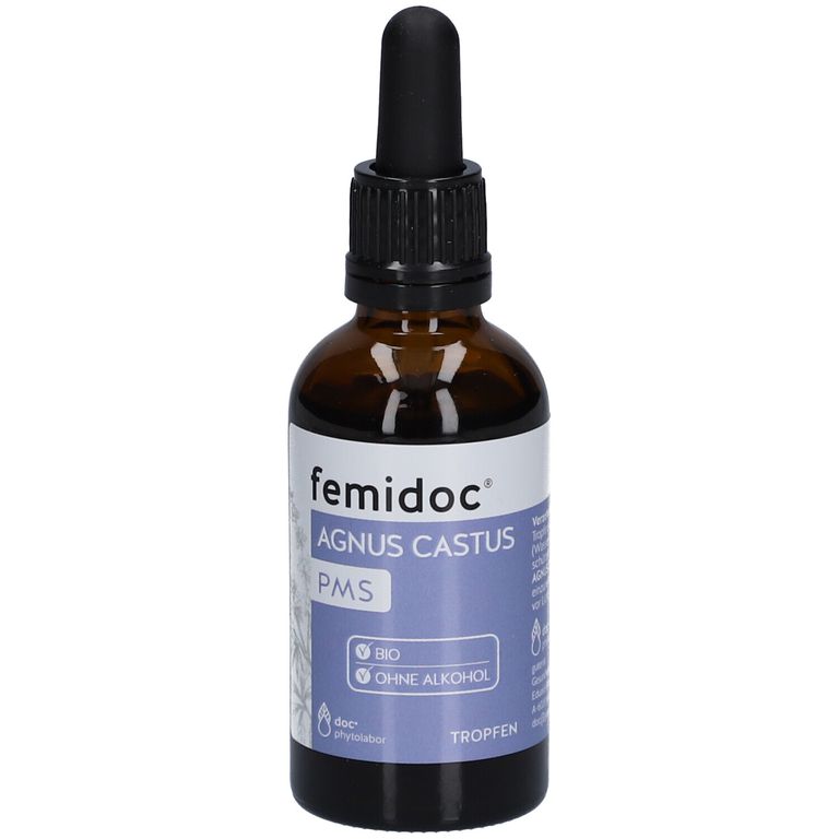 femidoc® AGNUS CASTUS PMS Tropfen bio 50 ml - Shop Apotheke