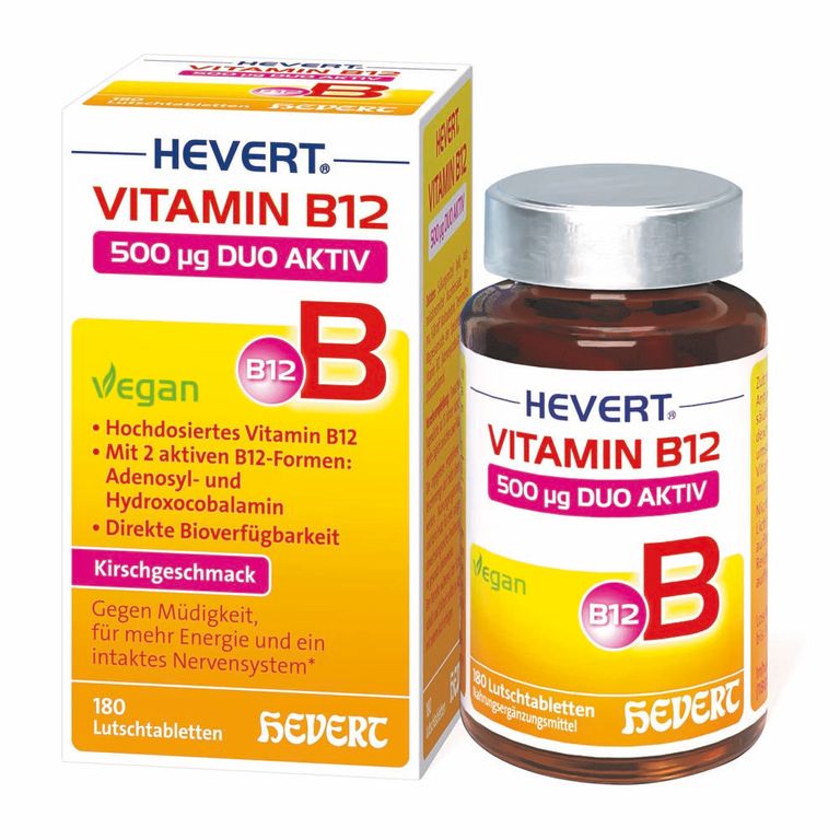 Hevert® Vitamin B12 500 µg Duo Aktiv 180 St - Shop Apotheke