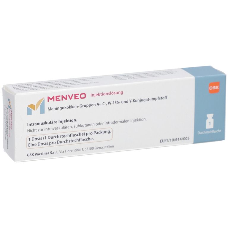 MENVEO Injektionslösung Durchstechflasche 0,5 ml mit dem E-Rezept ...