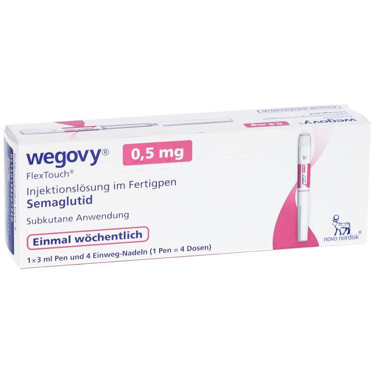 WEGOVY 0,5 mg FlexTouch Injektionslsg.Fertigpen 1x3 ml mit dem E-Rezept ...