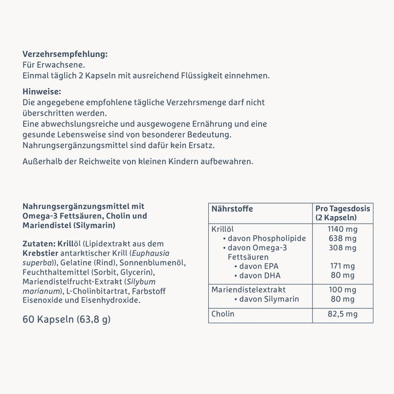 Lagosa Triplex® 3-in-1 mit Omega-3, Cholin & Mariendistel 60 St - Shop ...