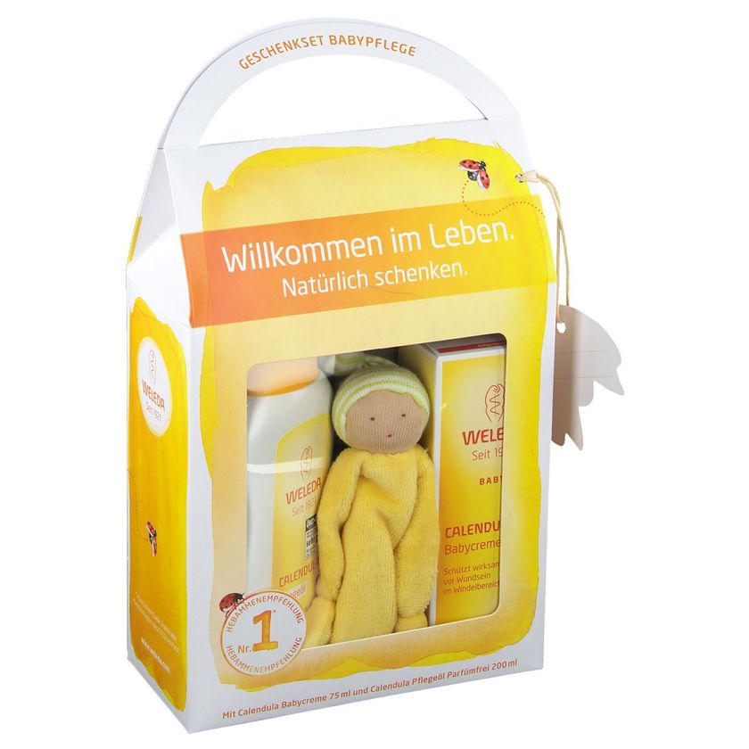 WELEDA Geschenkset Baby Calendula Babycreme + Calendula Pflegeöl ...