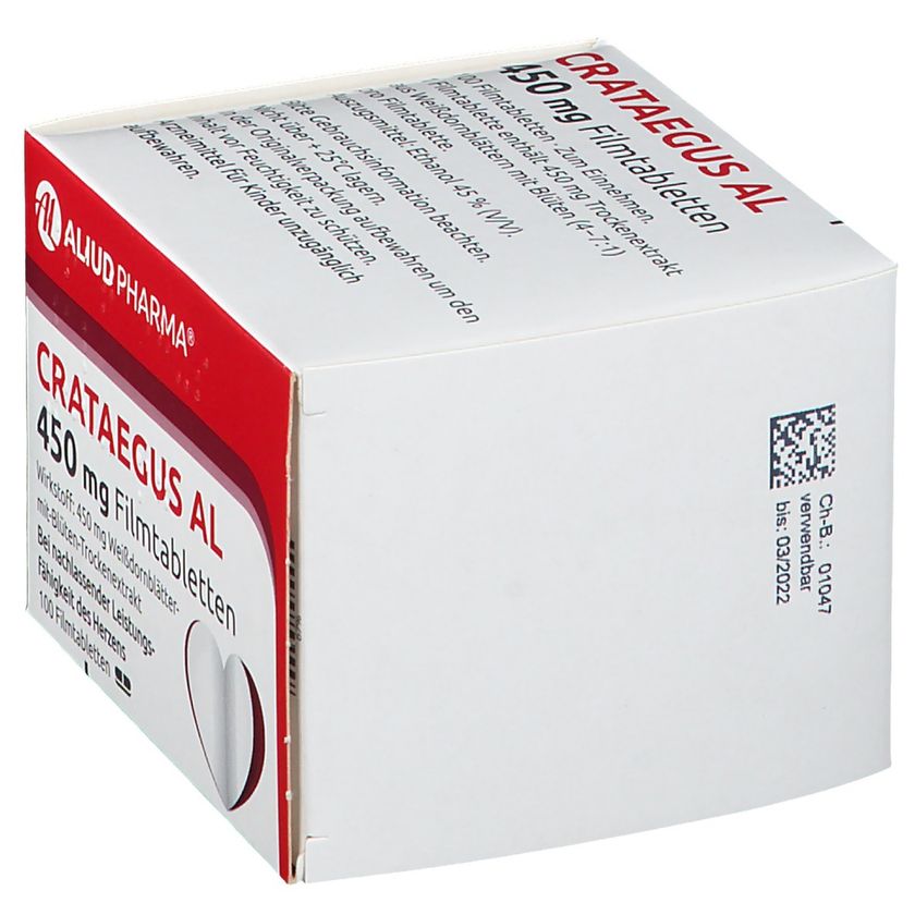 Crataegus AL 450 mg Filmtabletten 100 St - shop-apotheke.com