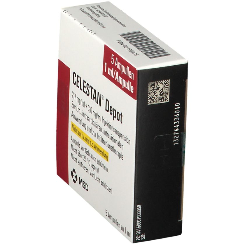 CELESTAN® Depot 2,7 mg/ml + 3 mg/ml 5x1 ml - shop-apotheke.com