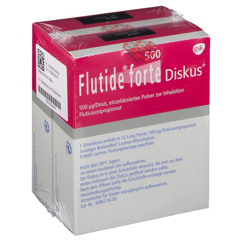Flutide® forte 500 Diskus® 2x60 St - shop-apotheke.com