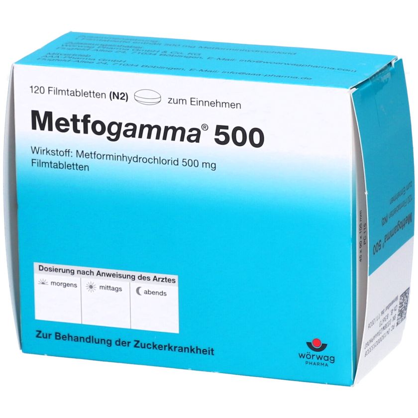 Metfogamma® 500 mg 120 St - shop-apotheke.com