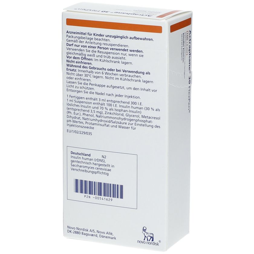 Actraphane® 30 FlexPen® 100 I.E./ml 10x3 ml - shop-apotheke.com