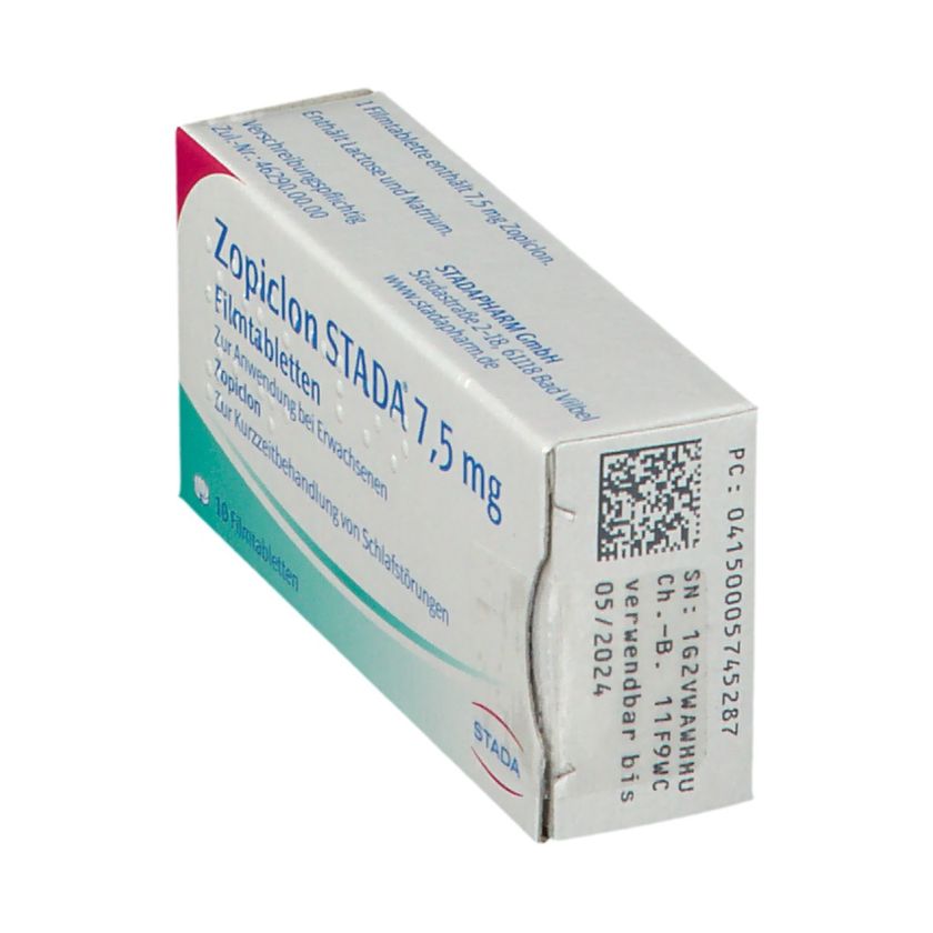 Zopiclon STADA® 7,5 mg 10 St - shop-apotheke.com