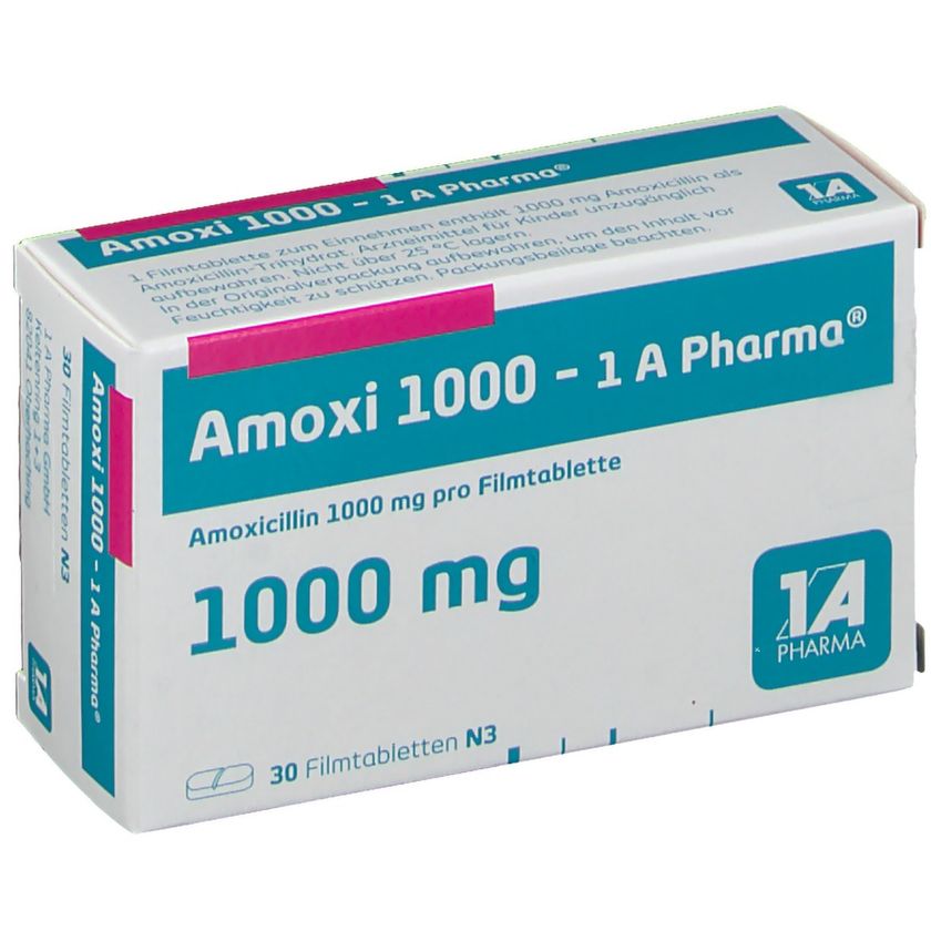Amoxi 1000 1A Pharma® 30 St - shop-apotheke.com